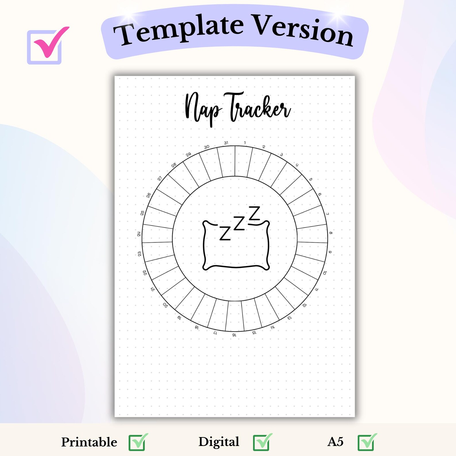 Nap Tracker Bullet Journal Printable Nap Log Sleep Tracker Sleep Log ...