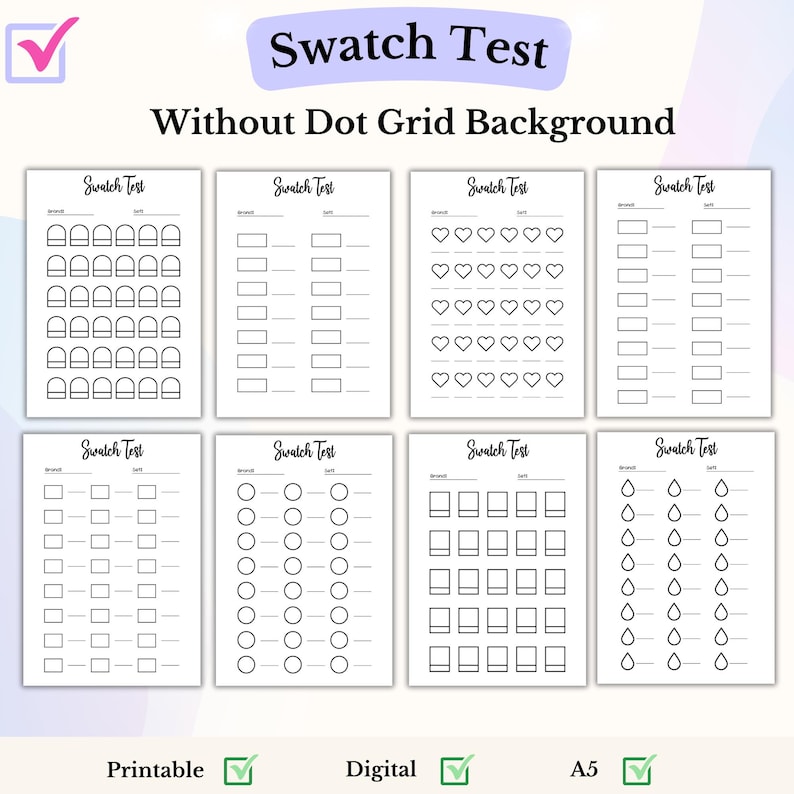 Swatch Test Markers Bullet Journal Page Marker Tracker Marker Test ...