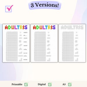 Adulting Tracker Bullet Journal Page Adultris Adult Task Habit Tracker ...