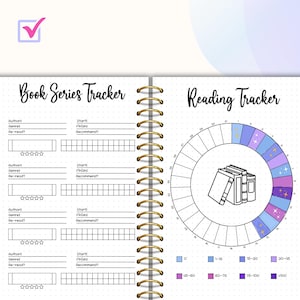 Reading Bullet Journal Bundle Book Tracker Bundle Printable Book Bujo ...