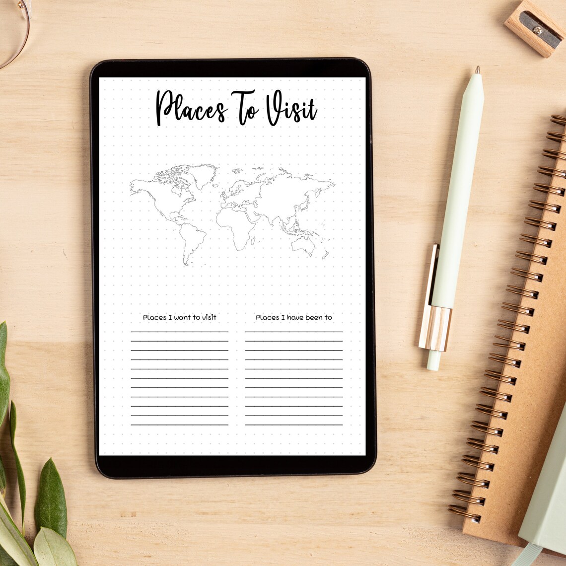 Places to Visit A5 Travel Tracker Printable, Travel Log Journal, Travel ...