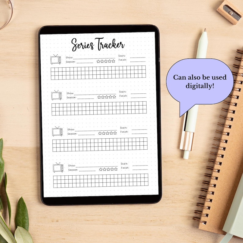Series Tracker Bullet Journal Printable Show Tracker Bujo Series Log TV ...