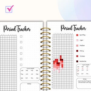 Period Tracker Bullet Journal Page Cycle Tracker Menstruation Log ...