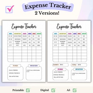 Expense Tracker Bullet Journal Page PDF Budgeting Bullet Journal ...