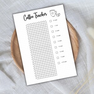 Coffee Tracker Bullet Journal Printable Page Yearly Coffee Log Daily ...