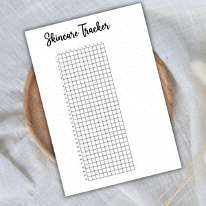 Skincare Tracker Bullet Journal Printable Yearly Skincare Log Self Care ...