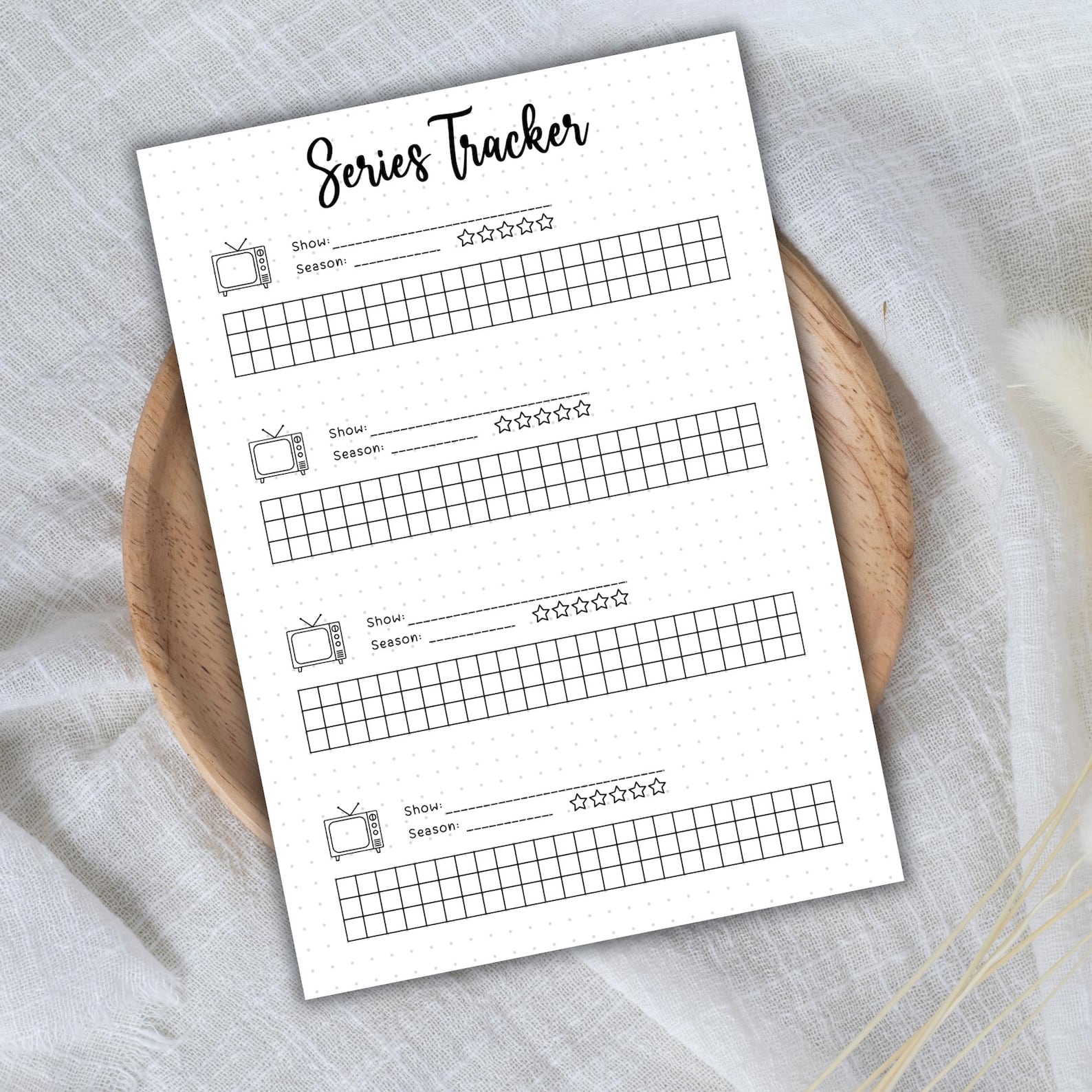 Series Tracker Bullet Journal Printable Show Tracker Bujo Series Log TV ...