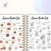 Autumn Bucket List Coloured and Uncoloured Version Fall Bucket List ...