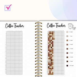 Coffee Tracker Bullet Journal Printable Page Yearly Coffee Log Daily ...
