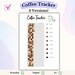 Coffee Tracker Bullet Journal Printable Page Yearly Coffee Log Daily ...