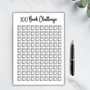 100 Book Challenge Bullet Journal Printable Reading Log Reading Tracker ...