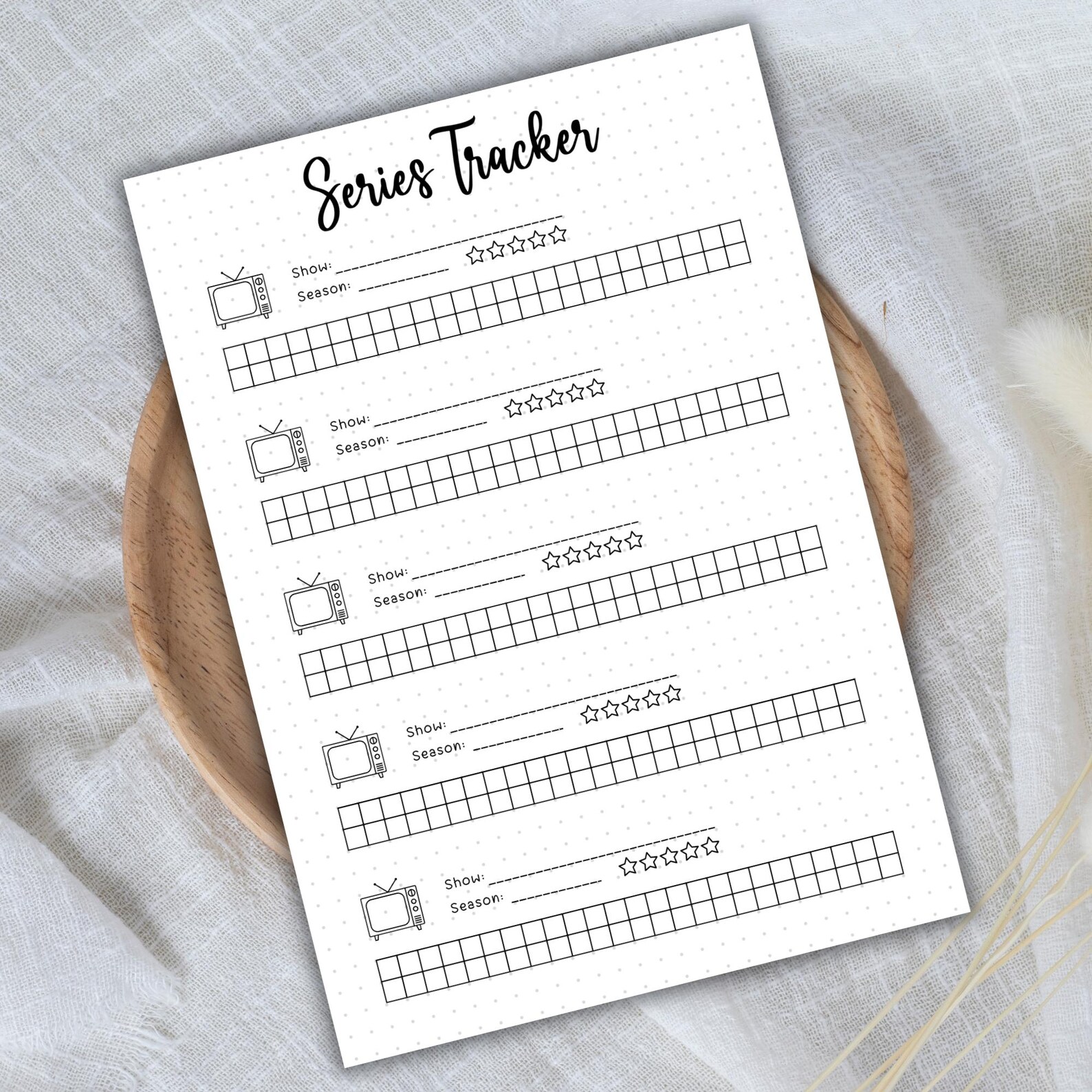 Series Tracker 2 Bullet Journal Printable Show Tracker Bujo Series Log ...