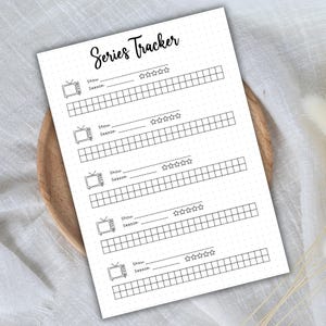 Series Tracker 2 Bullet Journal Printable Show Tracker Bujo Series Log ...