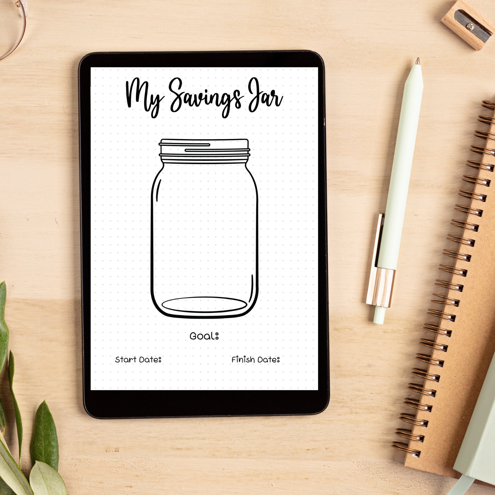 My Savings Jar Bullet Journal Page PDF Budgeting Bullet Journal Savings ...