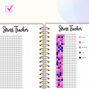Stress Tracker Bullet Journal A5 PDF Printable Tracker Digital Journal ...