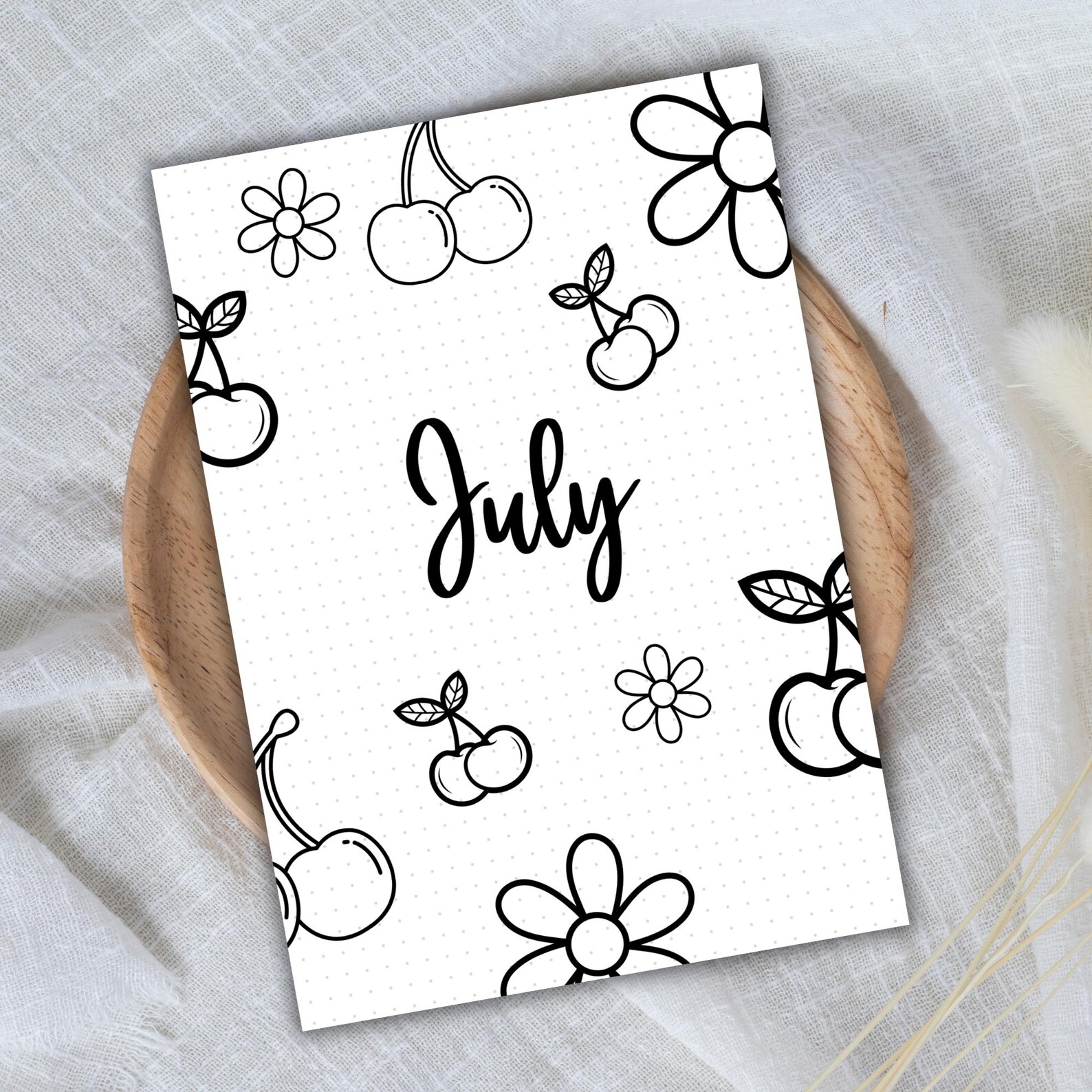 12 Month Cover Pages Bullet Journal Bundle Title Page Bullet Journal ...