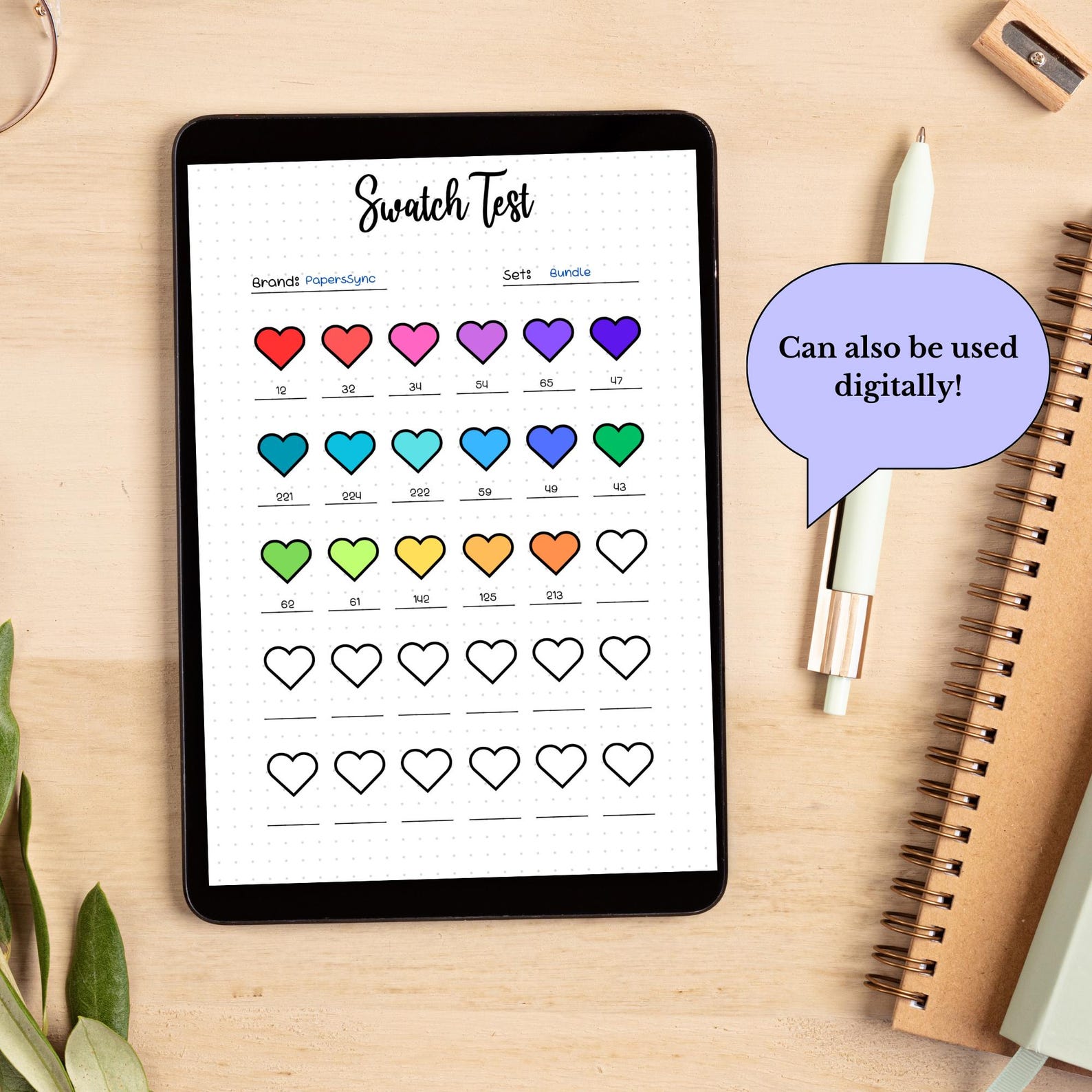 Swatch Test Markers Bullet Journal Page Marker Tracker Marker Test ...