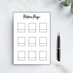 Pattern Page Bullet Journal Colour Blending Tracker Printable Page ...