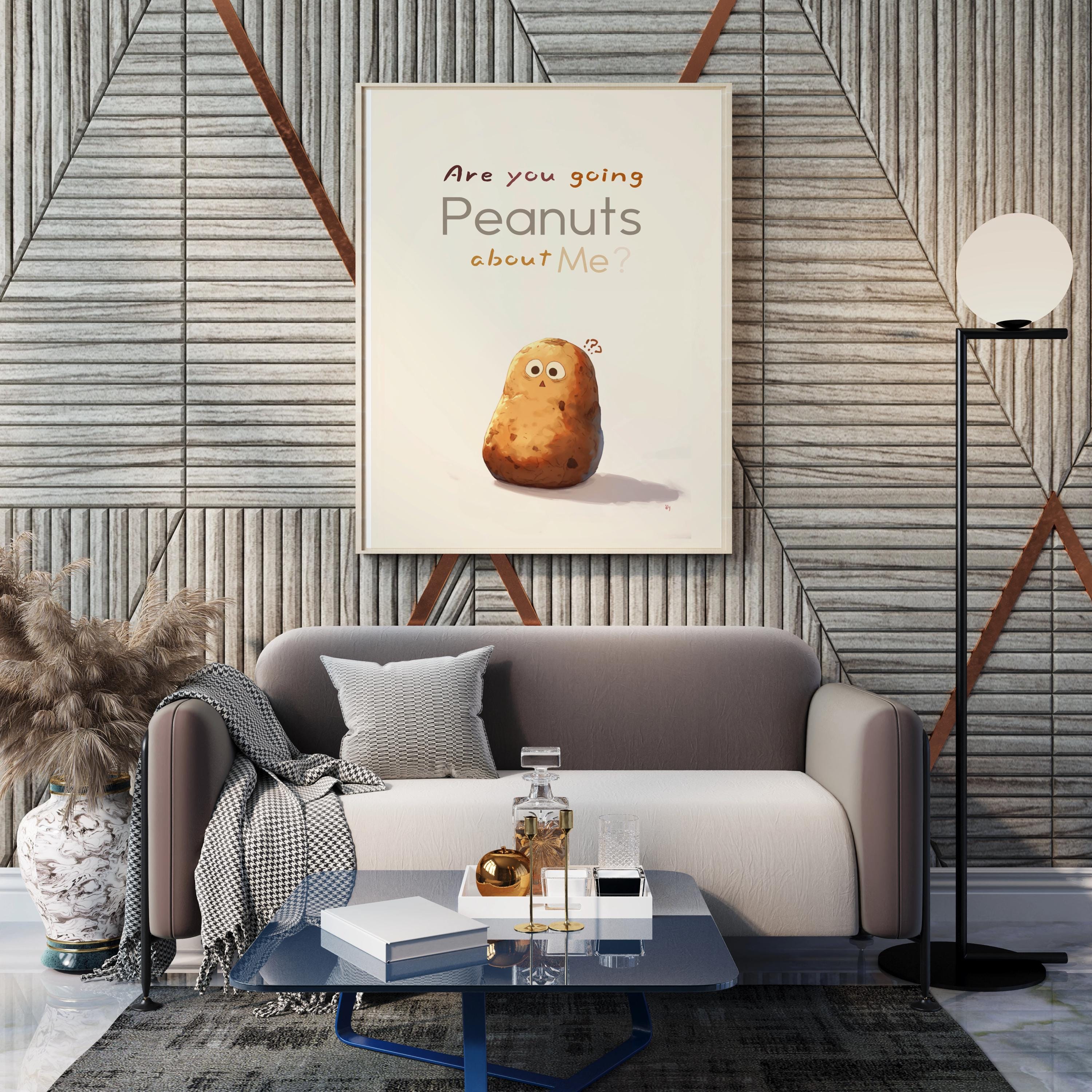 Peanut Print, Food Print, Kitchen Poster, Quote Wall Art, Quote Wall ...