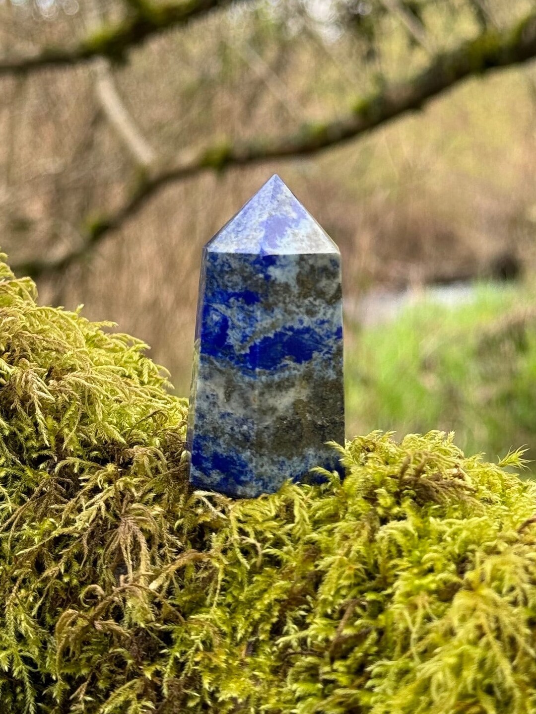 Lapis Lazuli Tower Natural Lapis Lazuli Tower Point Blue Gemstone ...