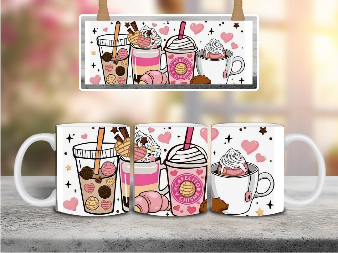 Cartoon Mug Design, Mug Wraps 11-15oz Mugs Sublimation Designs Mug ...