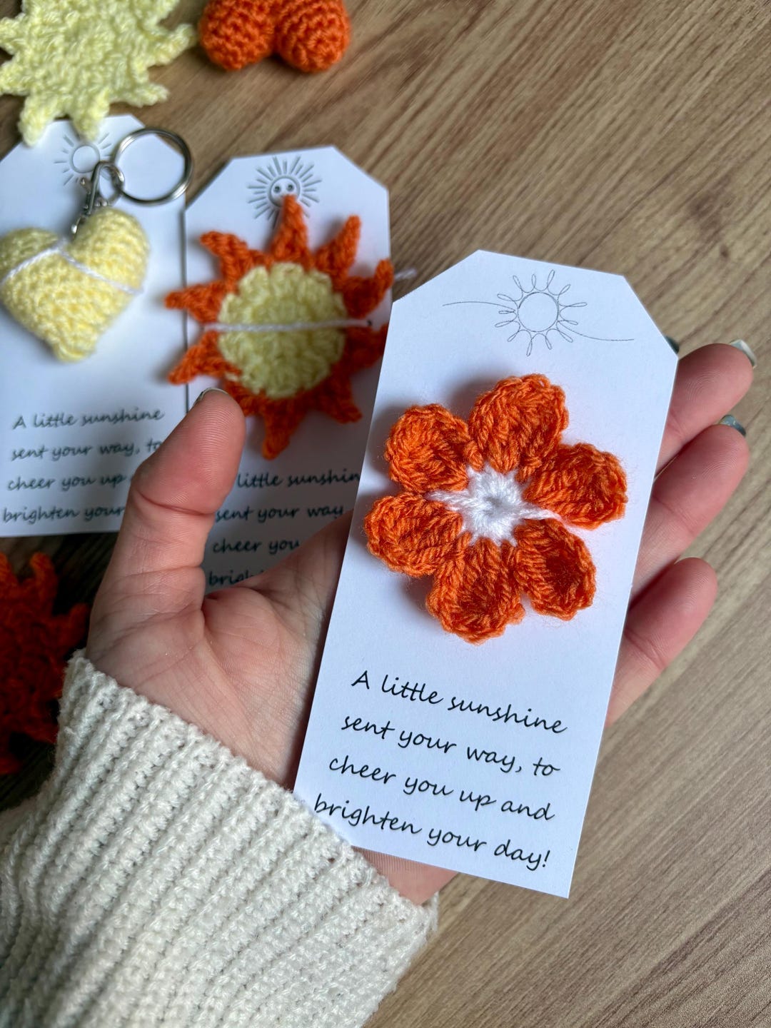 Crochet Pocket Hugs, Crochet Hearts, Small Gifts, Keyring Gift ...