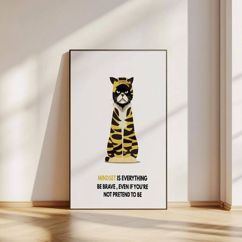 Funny Cat Gym Posters: Motivational Wall Art Set (digital Download, Set ...