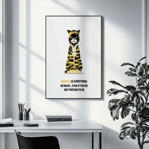 Funny Cat Gym Posters: Motivational Wall Art Set (digital Download, Set ...