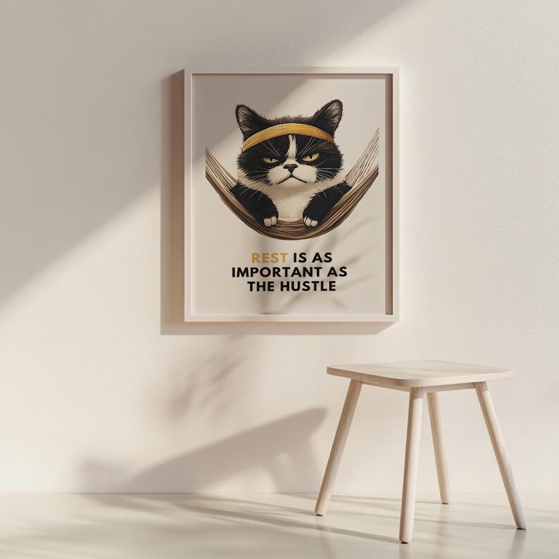 Funny Cat Gym Posters: Motivational Wall Art Set (digital Download) - Etsy