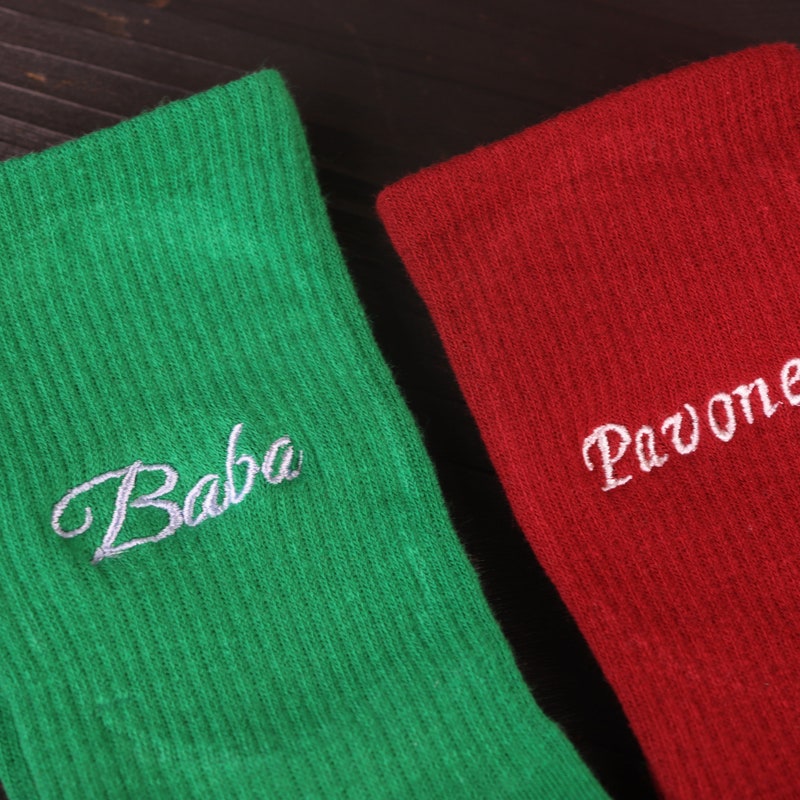 Embroidered Socks - Etsy