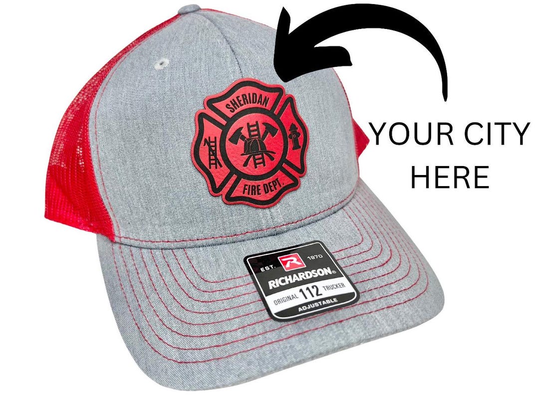 Custom Firefighter Hat, Fire Department Hat, Fire Dept Hat, Fire ...