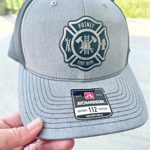 Custom Firefighter Hat, Fire Department Hat, Fire Dept Hat, Fire ...