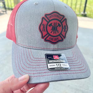 Custom Firefighter Hat, Fire Department Hat, Fire Dept Hat, Fire ...