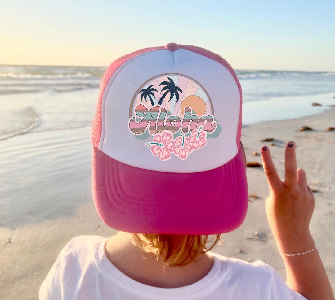 Aloha Hat - Adult and Kid Sizes - Beach Hat - Hawaii Hat - Aloha - Etsy