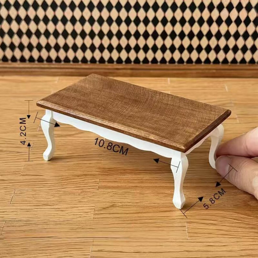 1:6 Scale Dollhouse Miniature Mini Simulation Coffee Table/side Table ...