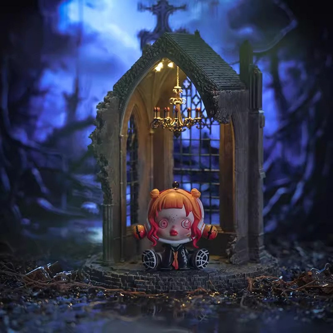 19cm Mini Monastery Night Light Model/miniature Model Decoration ...