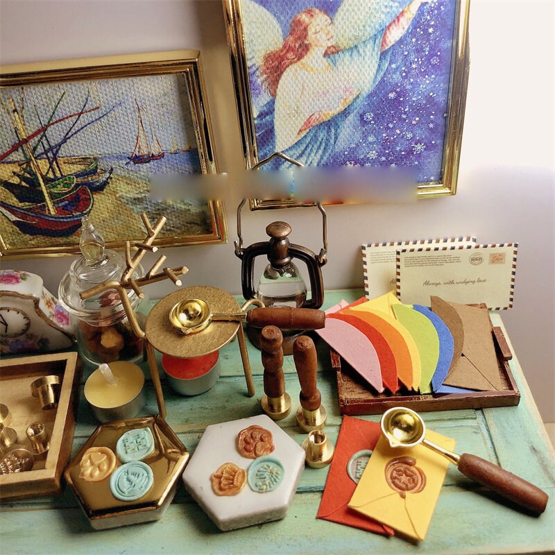 1:12 Scale Dollhouse Miniature Mini Simulation Sealing Wax/wax ...