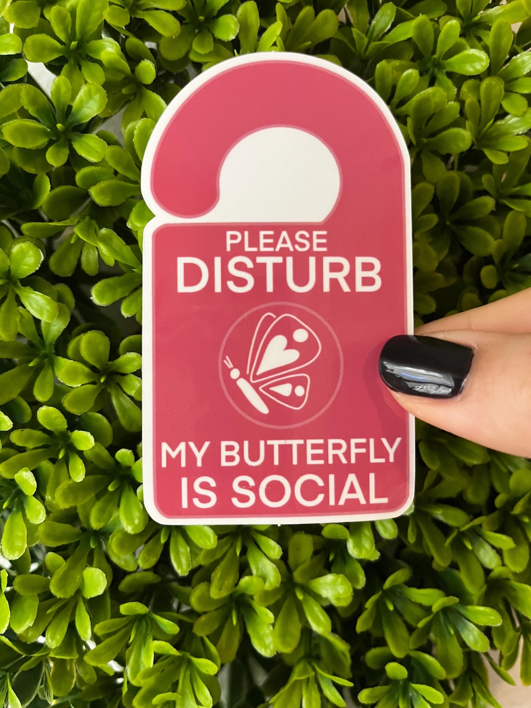 Please Disturb Doortag Sticker - Etsy