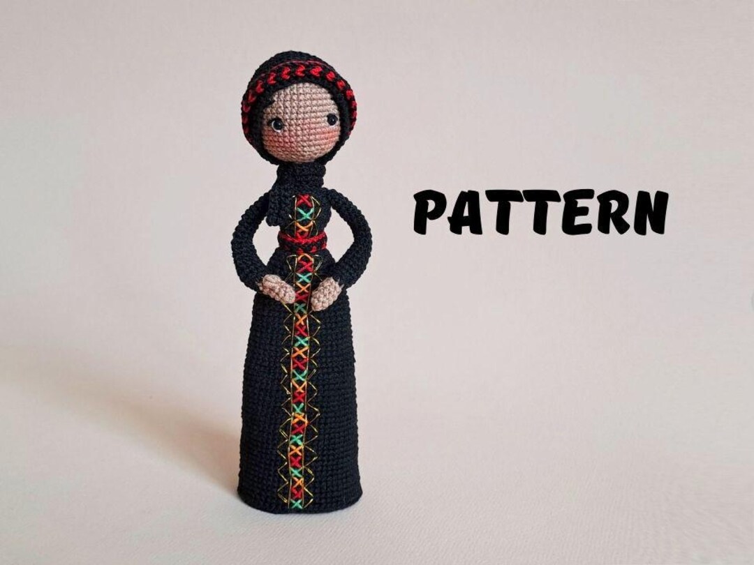 Pattern Crochet Islamic Doll in Hijab, Pattern Muslim Girl, Tutorial ...