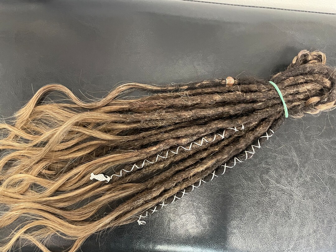 Dreadlocks With a Free End "natural" DE and SE With Decorations - Etsy