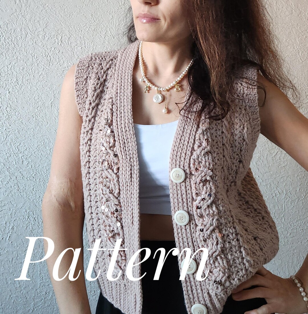 Crochet Vest Pattern, Crochet Top Vest - Etsy