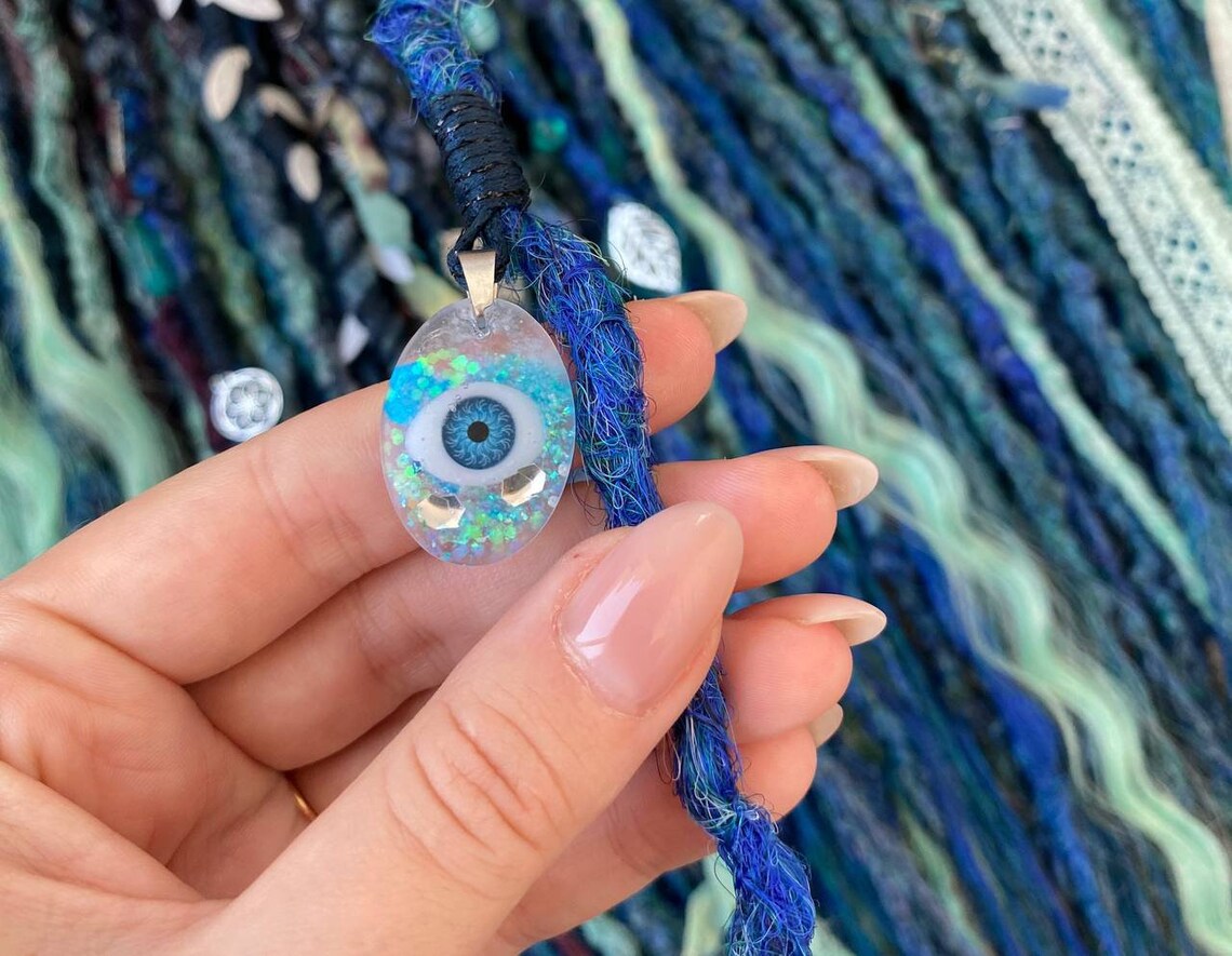 Blue Turquoise Synthetic Textured DE or Se Dreadlocks Full Set ...