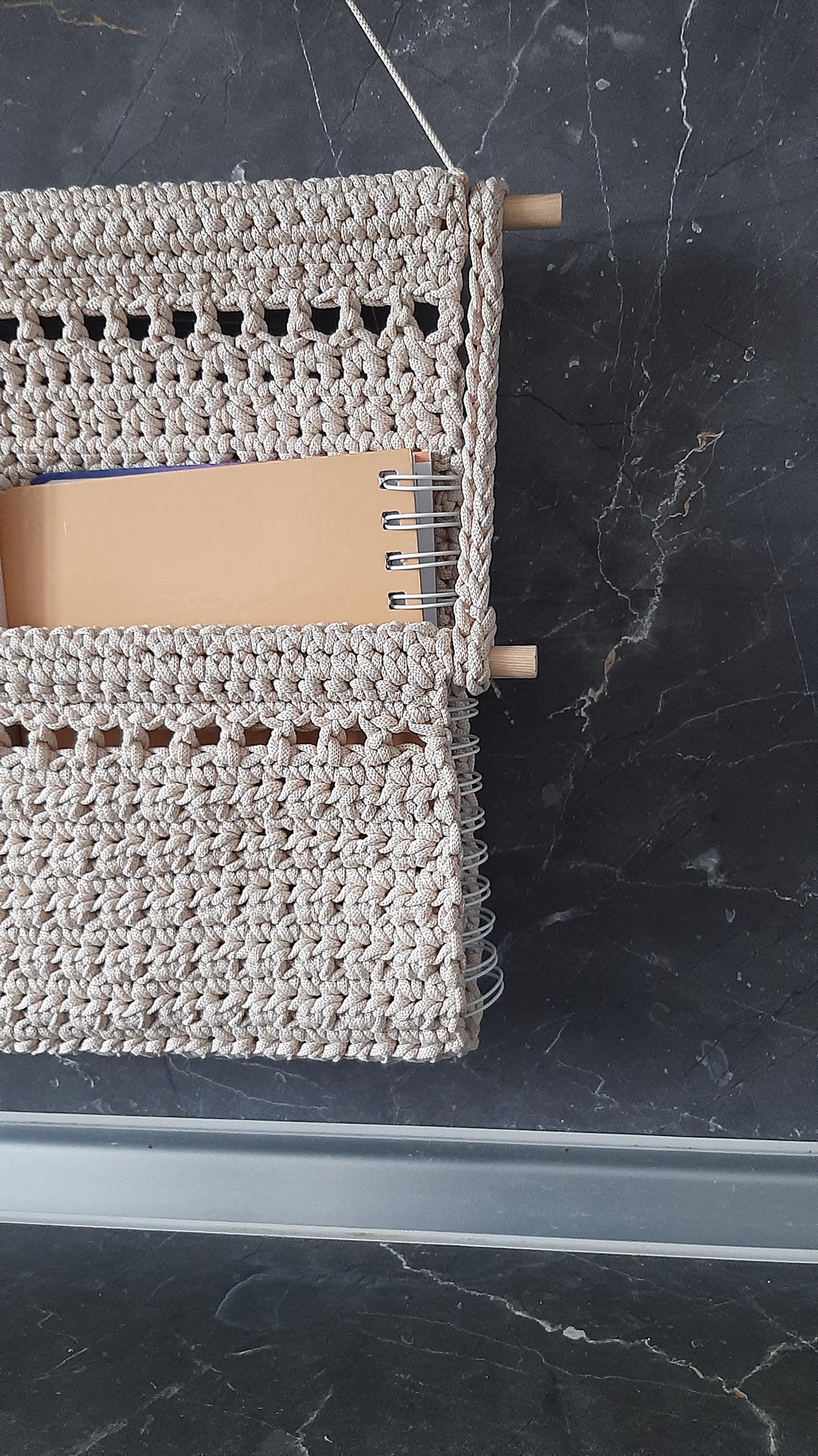 Crochet Hanging Basket Pattern , Boho Book Nook Crochet Pattern ...