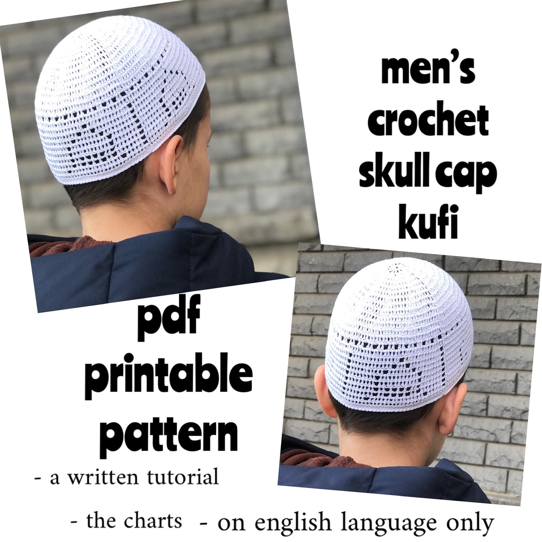 Summer Mesh Skull Cap Kufi PDF Pattern - Etsy