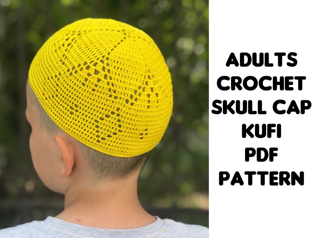 Unisex Skull Cap Topi for Adults Pdf Pattern - Etsy