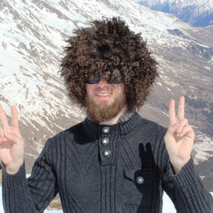 Merab Dvalishvili Papakha Hat Natural Goatskin - Etsy