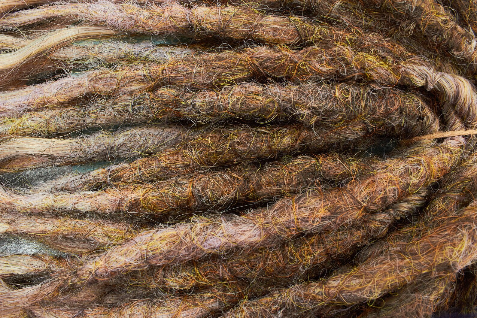 Synthetic Dreadlocks, Curly Wavy Dreads, Ombre Beige to Blonde, De or ...