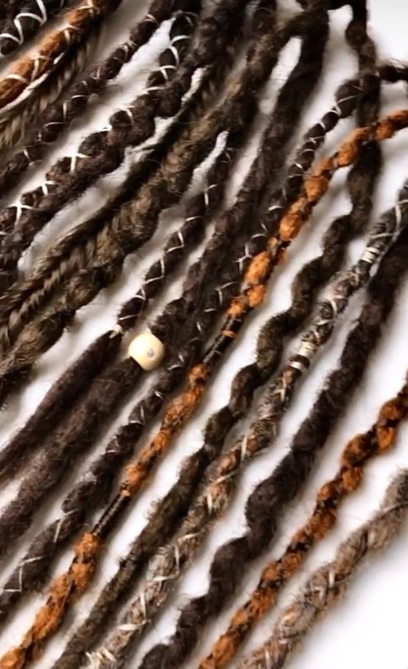 Brown Texture Dreadlocks, Kanekalon, Stylish Hair, Brown Dreadlocks ...