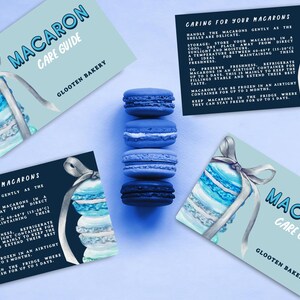 Prussian Blue Macaron Care Card | Small Business Owner Gift | 3.5 X 2 ...