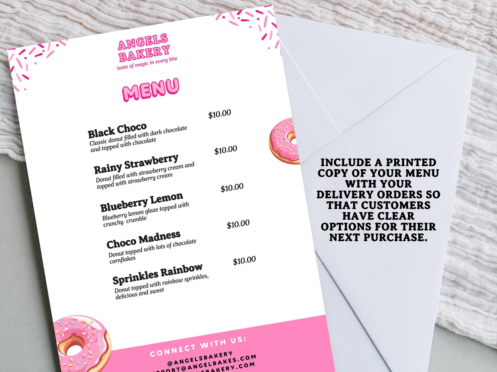 Lavender Pink Mini Menu | Small Business Marketing | CANVA Easy Editing ...